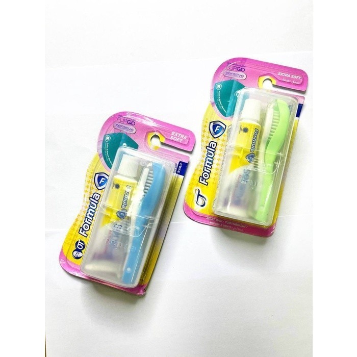 Jual Formula Sikat Gigi Flip GO Sensitive Extra Soft Travel Pack ...