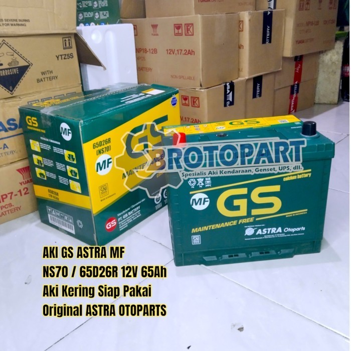 Jual Aki Mobil Hino Bus FB, Ranger GS ASTRA NS70 MF Aki Kering 65Ah ORIGINAL ASTRA OTOPARTS ...