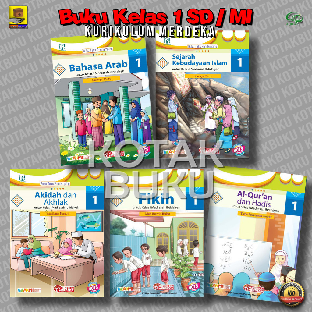 Jual Buku Kelas 1 SD / MI Kurikulum Merdeka / Aqila / Tiga Serangkai | Shopee Indonesia