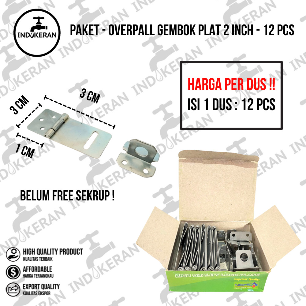 Jual 1 BOX Overpall Gembok Plat 2 Inch | Shopee Indonesia