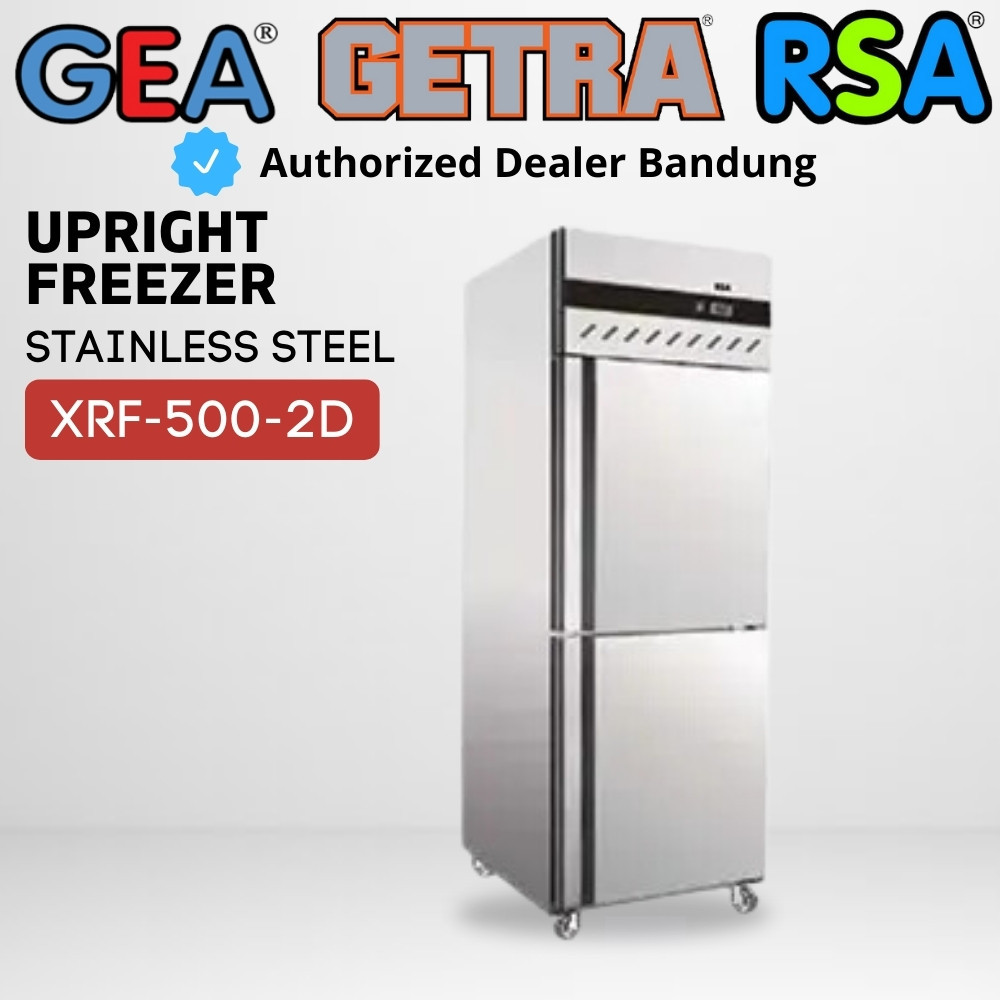 Jual RSA XRF-500-2D Upright Freezer Stainless Kulkas 2 Pintu XRF 550 2D ...