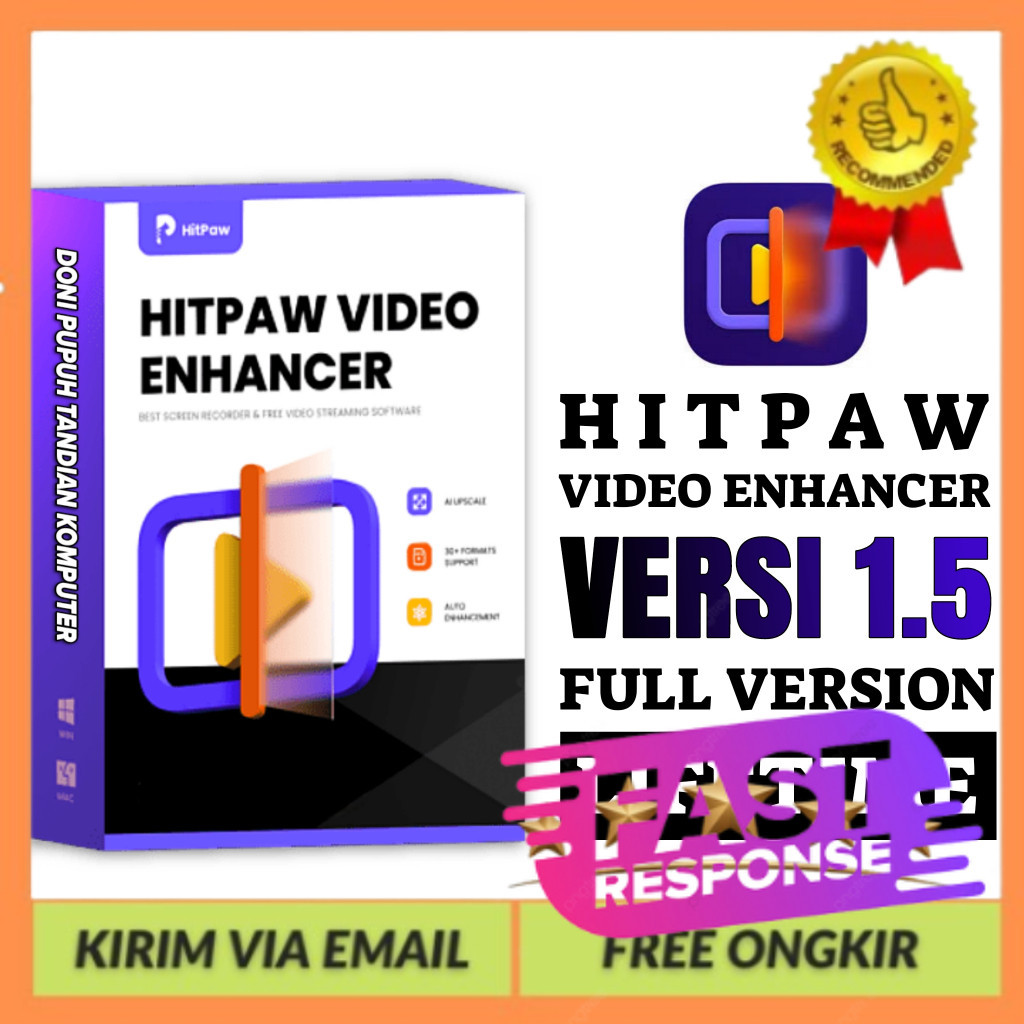 Jual HitPaw Video Enhancer Full Version Lifetime + Video Cara Install ...