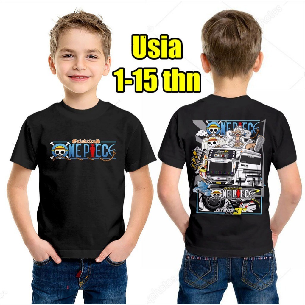 Jual KAOS ANAK BUS ONE PIECE BAJU BIS MANIA TUNGGAL JAYA ONEPIECE ...