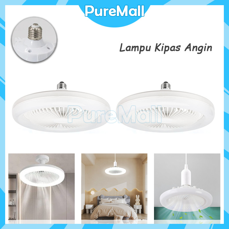 Jual Lampu Kipas Angin Remote 2in1 / Led Plafon Fan / Lampu Kipas Led ...