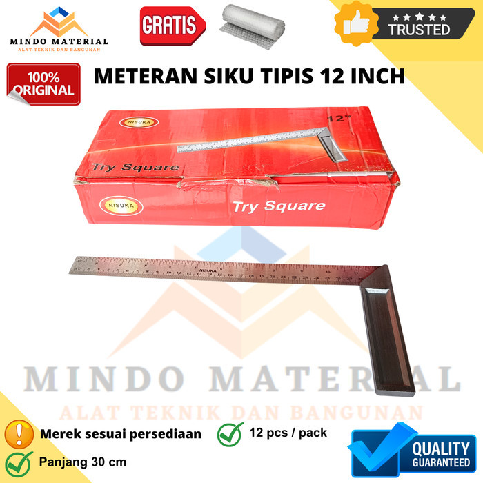 Jual Meteran Siku Penggaris 12 inch | Shopee Indonesia