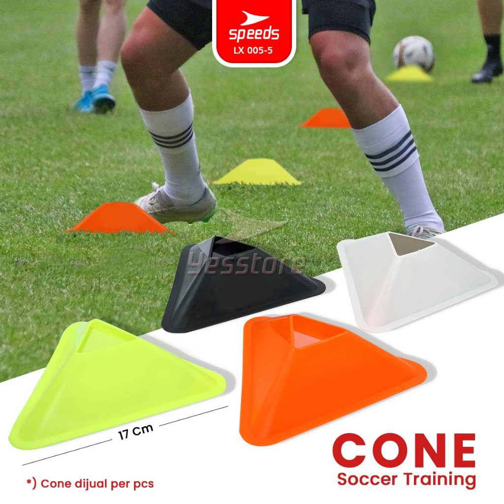 Jual SPEEDS Cone Mangkok Model Segitiga Untuk Futsal/Sepak Bola LX 005 ...