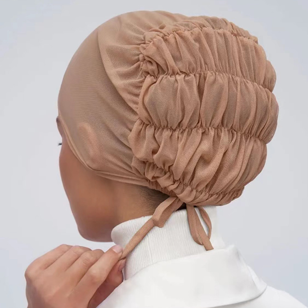 Jual Breathable Hijab Undercap Summer HeadCover Instant Mesh Bonnet ...