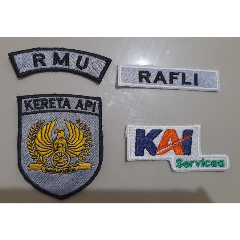Jual Bordir ATRIBUT SERAGAM KAI,LOGO KAI,PAPAN NAMA,LOGO WAHANA ...