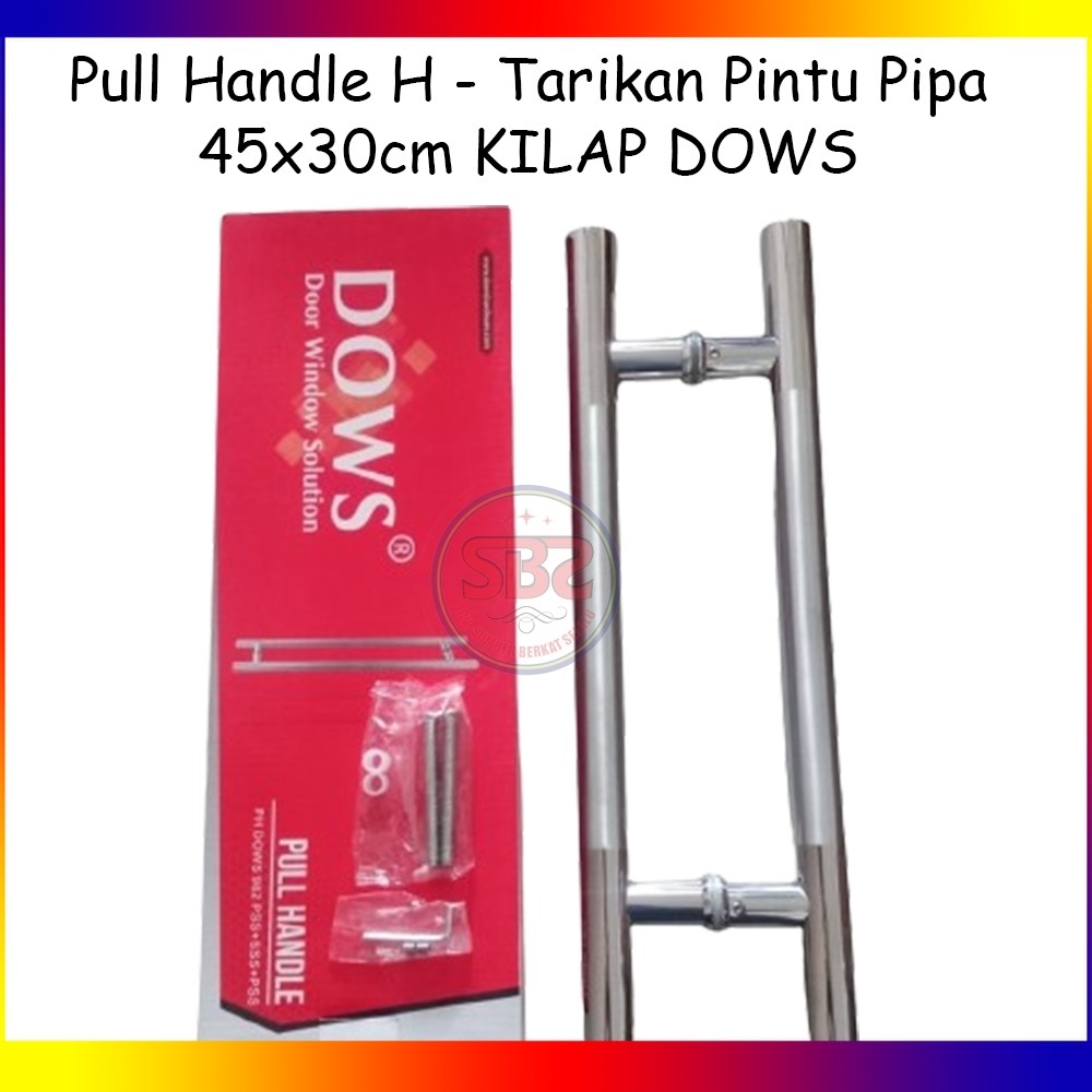 Jual TARIKAN PINTU Handel Pintu Kaca Pipa Bulat DOWS AS 30 x 45 Cm Pull Handle Pintu Stainles ...