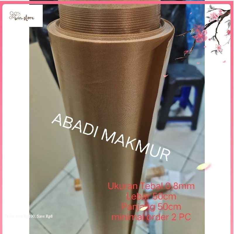Jual Teflon Serbaguna / Kain Teflon (2 Lembar)PTFE 0,8mm X 50cm X 50cm ...