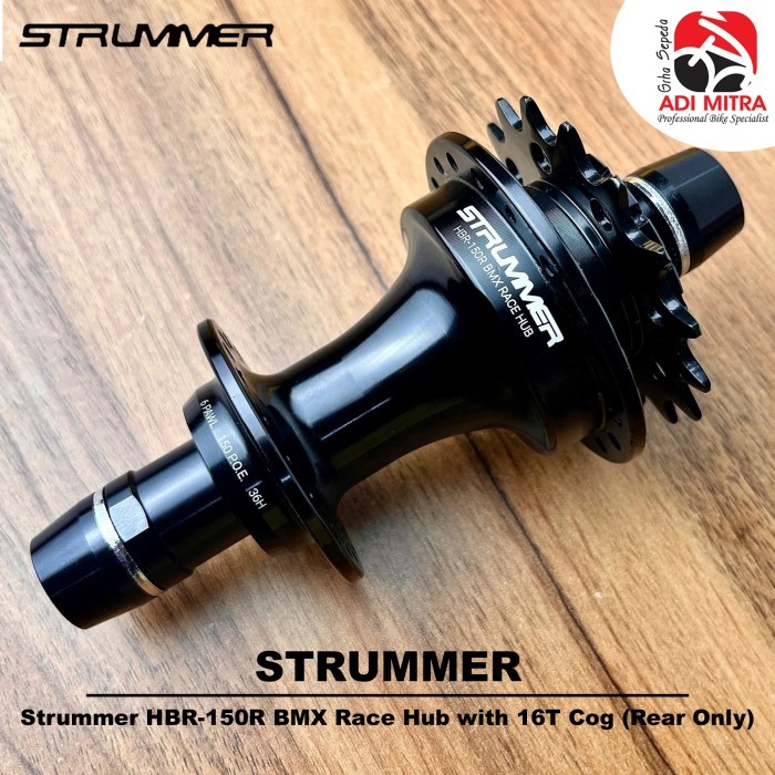 Jual Strummer HBR-150R BMX Race Hub 36H with 16T Cog (Front/Rear) Hub ...