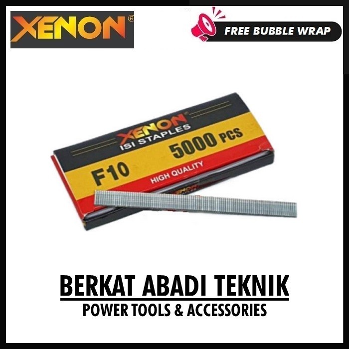 Jual XENON F10 MO Isi Mesin Staples Mata Paku Tembak Lurus Air Nailer ...