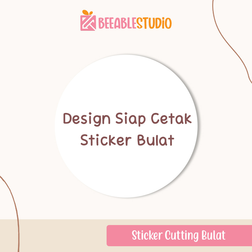 Jual [1set] Sticker Bulat Custom Stiker Cutting Online Shop | BACA ...