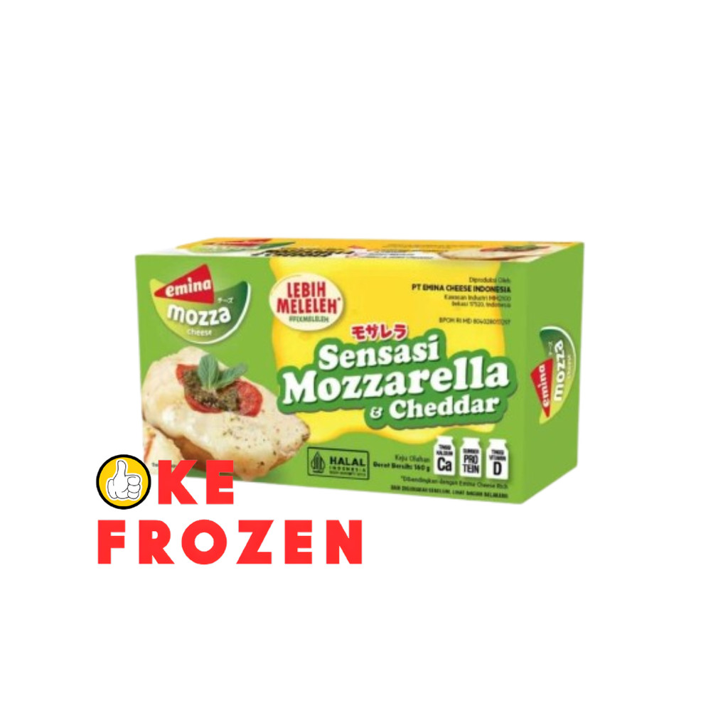 Jual EMINA MOZZARELLA & CHEDDAR CHEESE 165GR/KEJU MOZZARELLA | Shopee ...