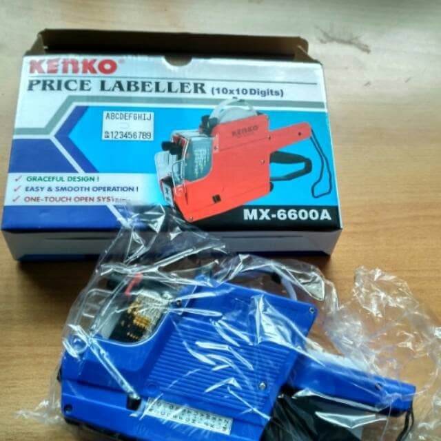 Jual ALAT LABEL HARGA / PRICE LABELLER KENKO MX-6600A (10 DIGITS, 2 ...