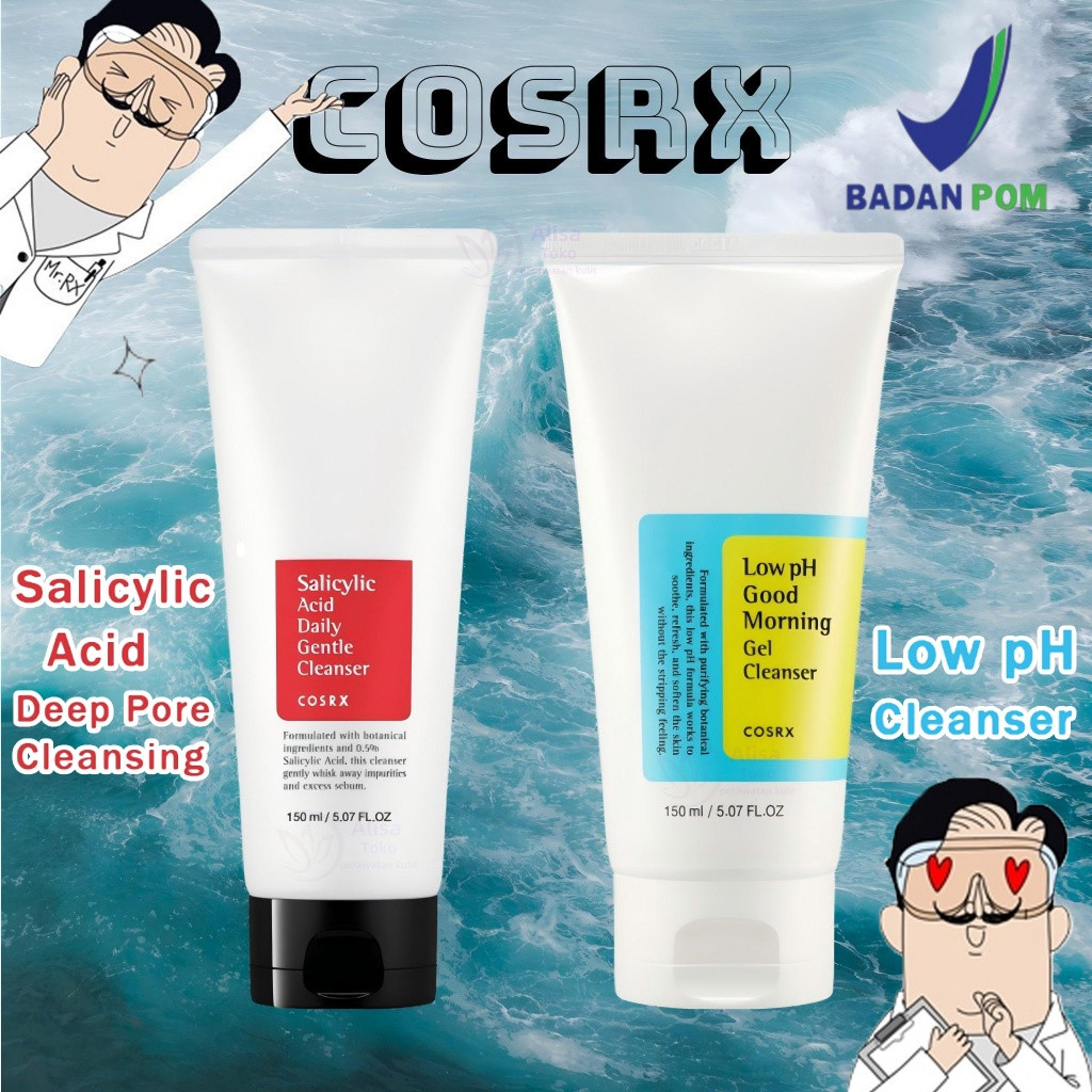 Jual COSRX Low pH Good Morning Cleanser/Salicylic Acid Daily Gentle Cleanser 150 ml | Shopee ...