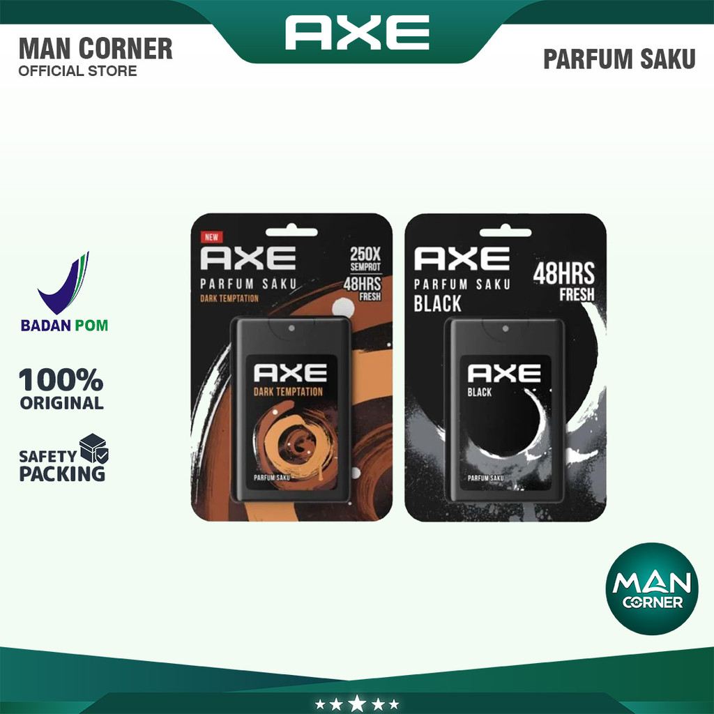 Jual AXE Deodorant Parfum Saku 17ml - Pocket Fragrance - Dark Temptation - Black | Man Corner ...