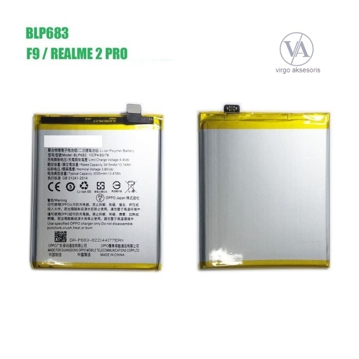 Jual BATERAI OPPO BLP683 / F9 / A7X / REALME 2 / REALME 2 PRO BATTERY ...