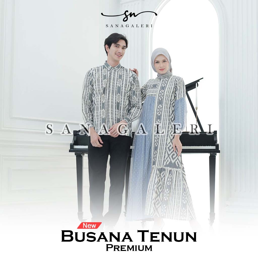 Jual Set couple baju prewed, raya dress kemeja ethnic tenun troso ...