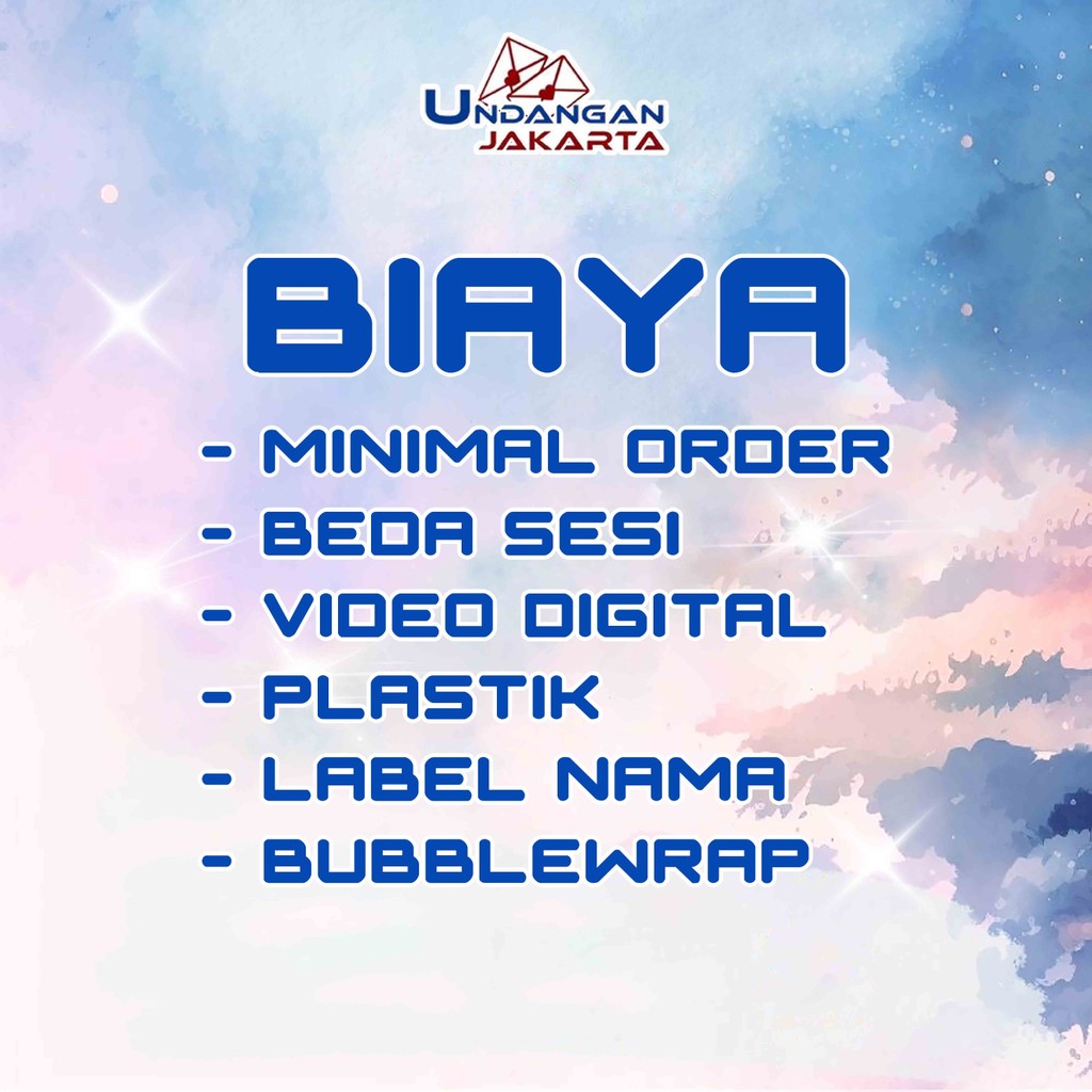 Jual Undangan Jakarta Biaya Tambahan - Bubble Wrap - Icon / Beda Sesi / Bubble / Plastik / Label ...