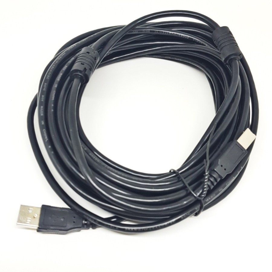 Jual KABEL USB PRINTER 5M HITAM / AM BM 5 METER / 5 M | Shopee Indonesia