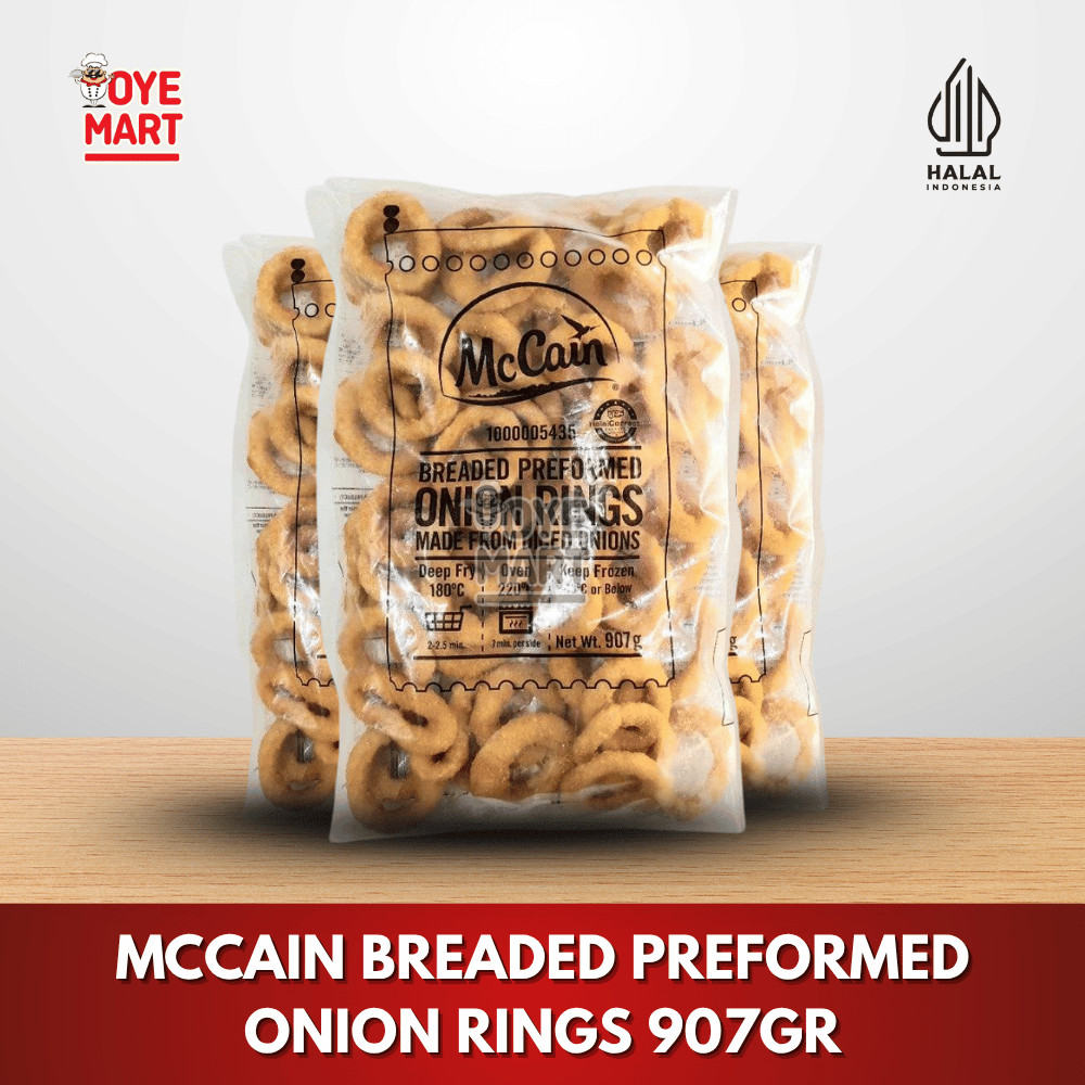 Jual MCCAIN BREADED PREFORMED ONION RINGS 907 GR MC CAIN USA BAWANG ...