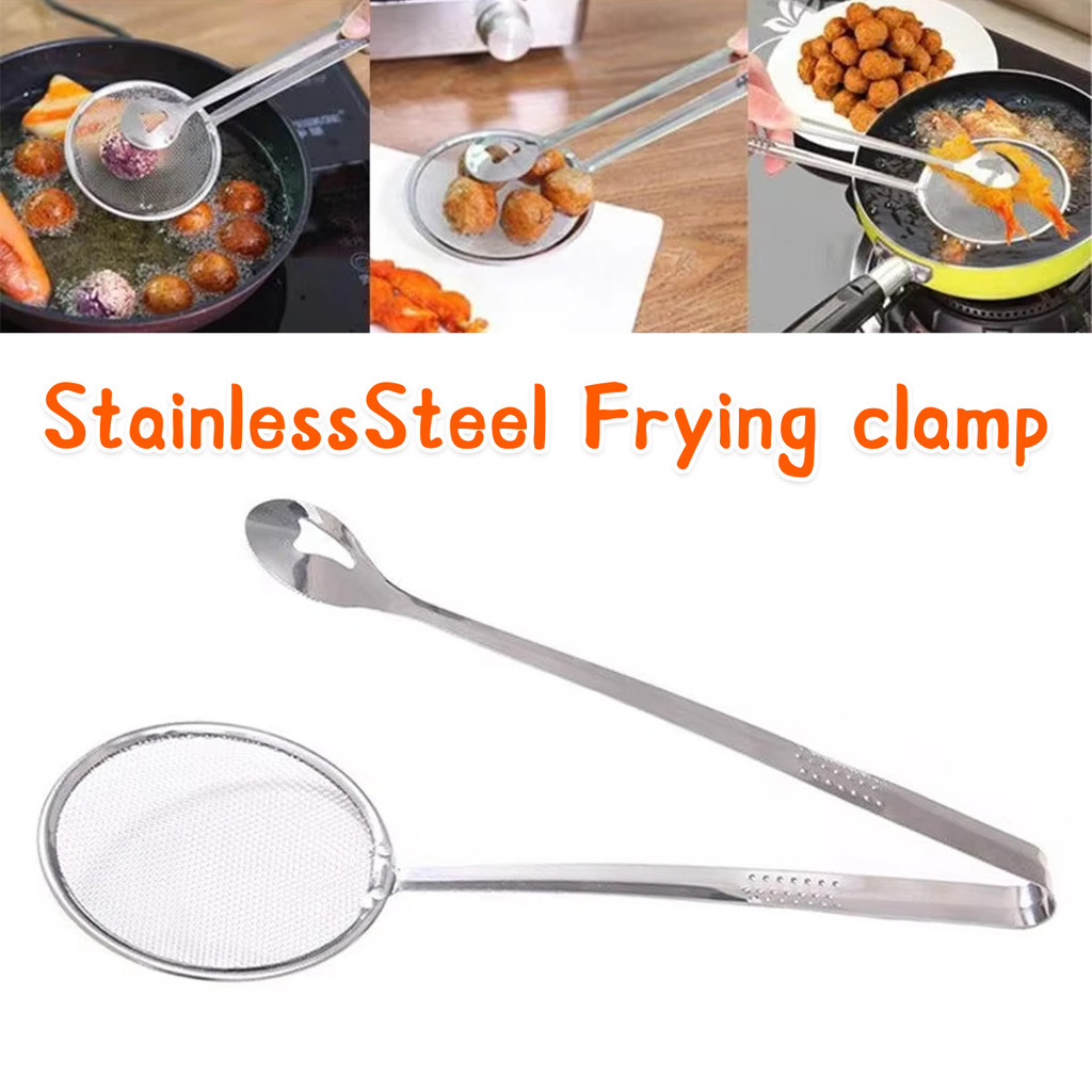 Jual 1pc Penjepit Gorengan 2In1 Stainless Steel tahan panas Versatile ...