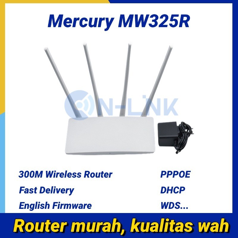 Jual Mercury MW325R 300Mbps Access Point mech Router + Adapter ...