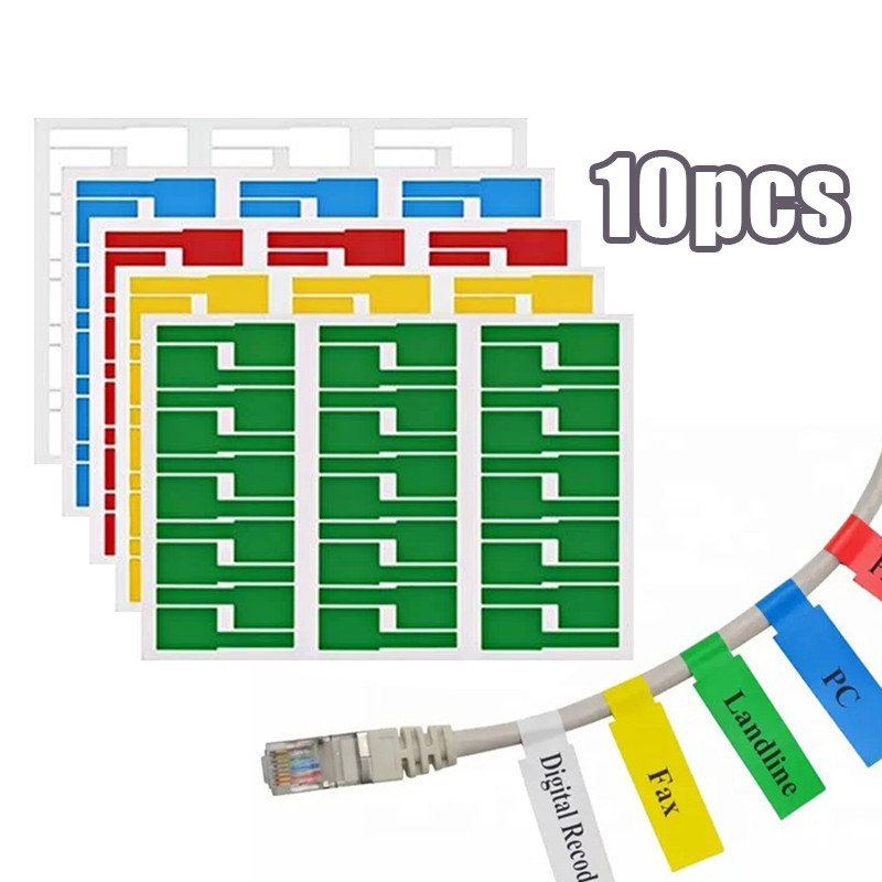Jual 10 Sheets (300pcs) Anti-Water Cable Tags - Network Cable Label ...