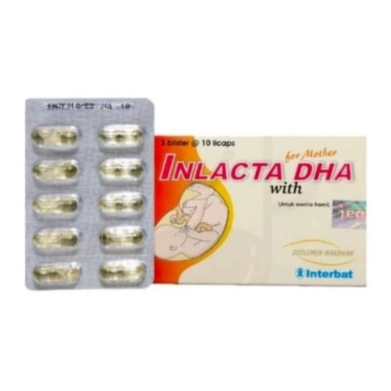 Jual Inlacta DHA Strip Isi 10 Capsule H | Shopee Indonesia