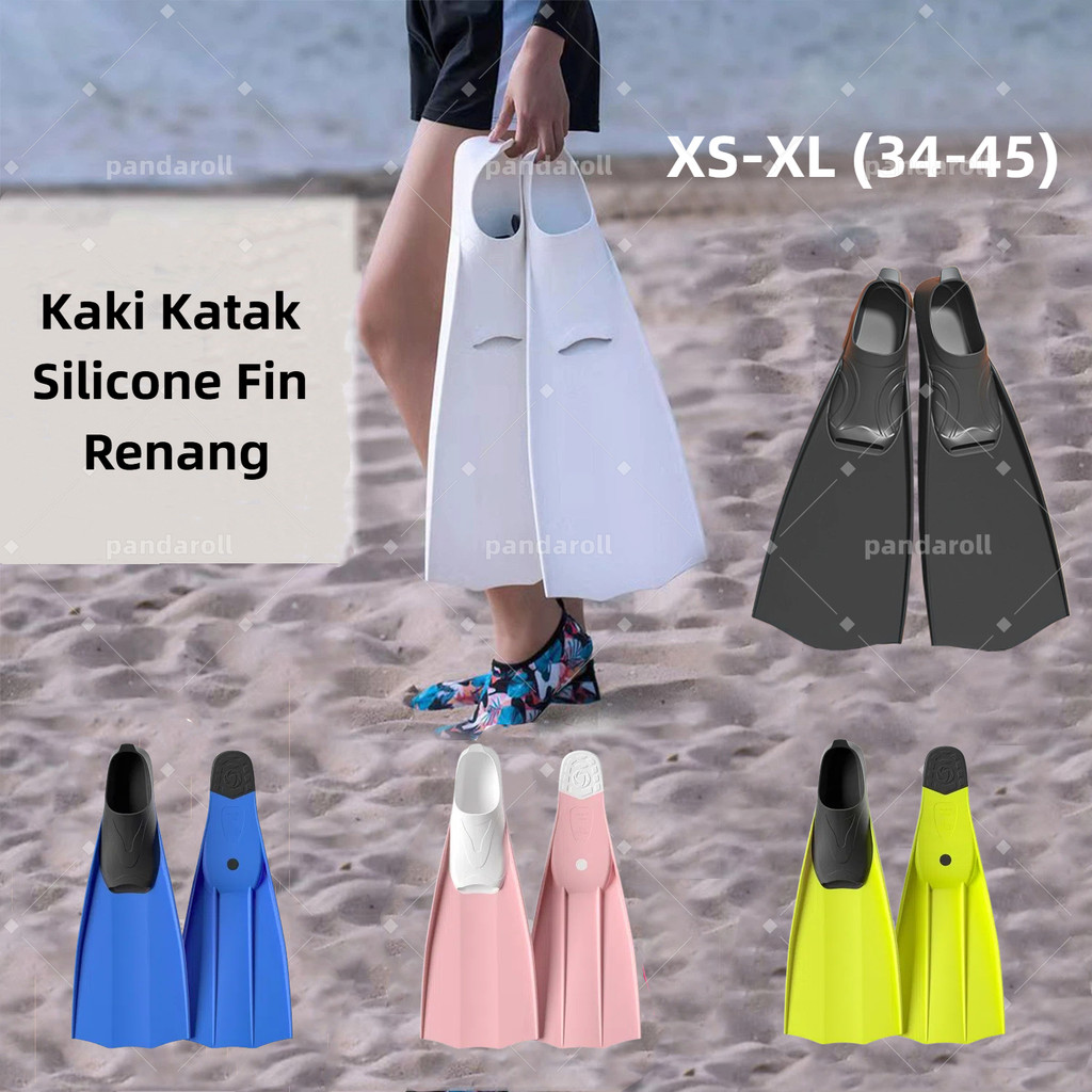 Jual PANDA Baru Kaki Katak Silicone Fin Renang Diving Sepatu Kaki Katak ...