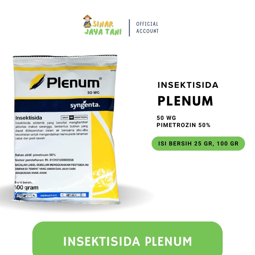 Jual Insektisida Plenum 50 WG 25 GR, 100 GR Obat Kutu dan Wereng ...