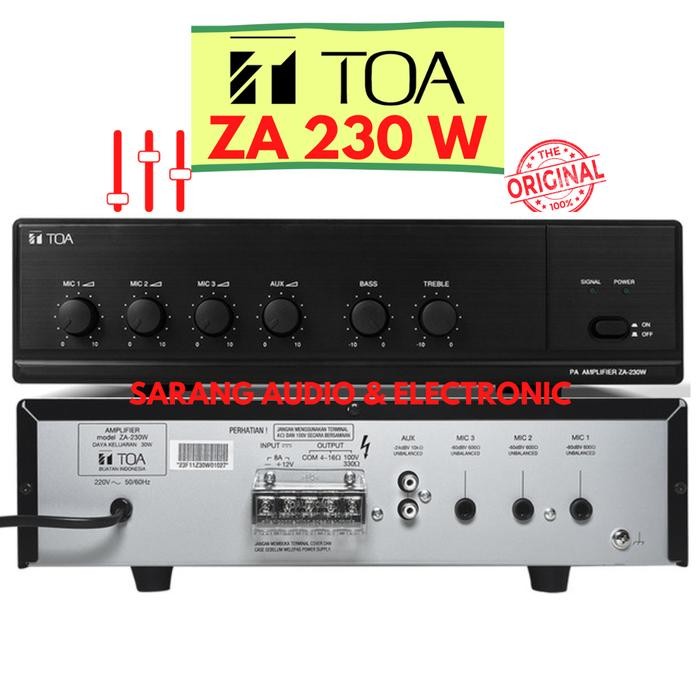 Jual AMPLIFIER AMPLI TOA ZA230W ORIGINAL TOA ZA 230 W 30watt GARANSI ...