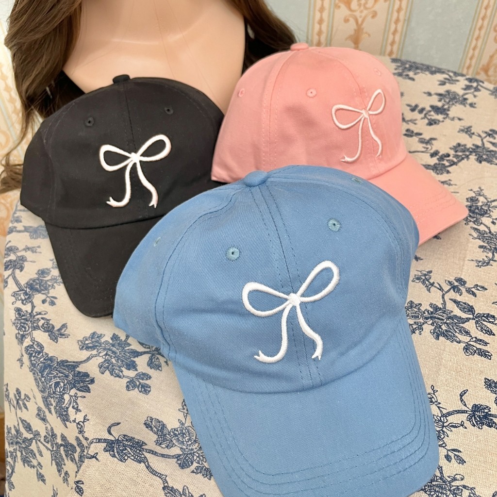 Jual Topi baseball cap Pita Coquette Soft girl /Topi Wanita Topi Bisbol ...