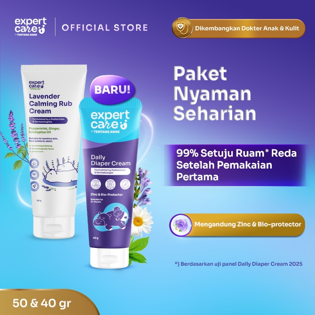 Jual Expert Care - Paket Bundling Diaper Rash Cream 40g + Calming Rub ...