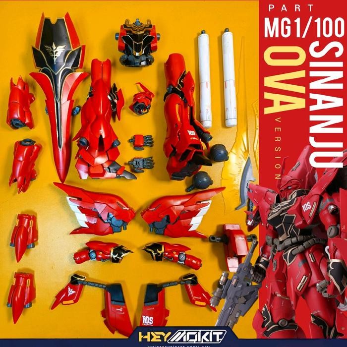 Jual PART MG 1/100 SINANJU OVA VERSION BANDAI GUNDAM PARTS HEAD HORN ...
