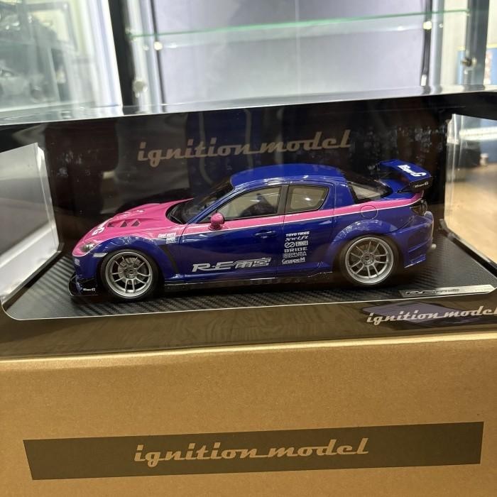 Jual IGNITION MODEL MAZDA RX-8 (SE3P) RE AMEMIYA BLUE/PINK 1:18 SCALE (IG3181) | Shopee Indonesia