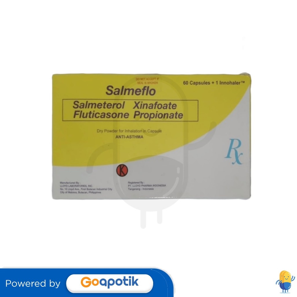 Jual Salmeflo 50 Mcg/250 Mcg Box 60 Kapsul + 1 Innohaler | Shopee Indonesia
