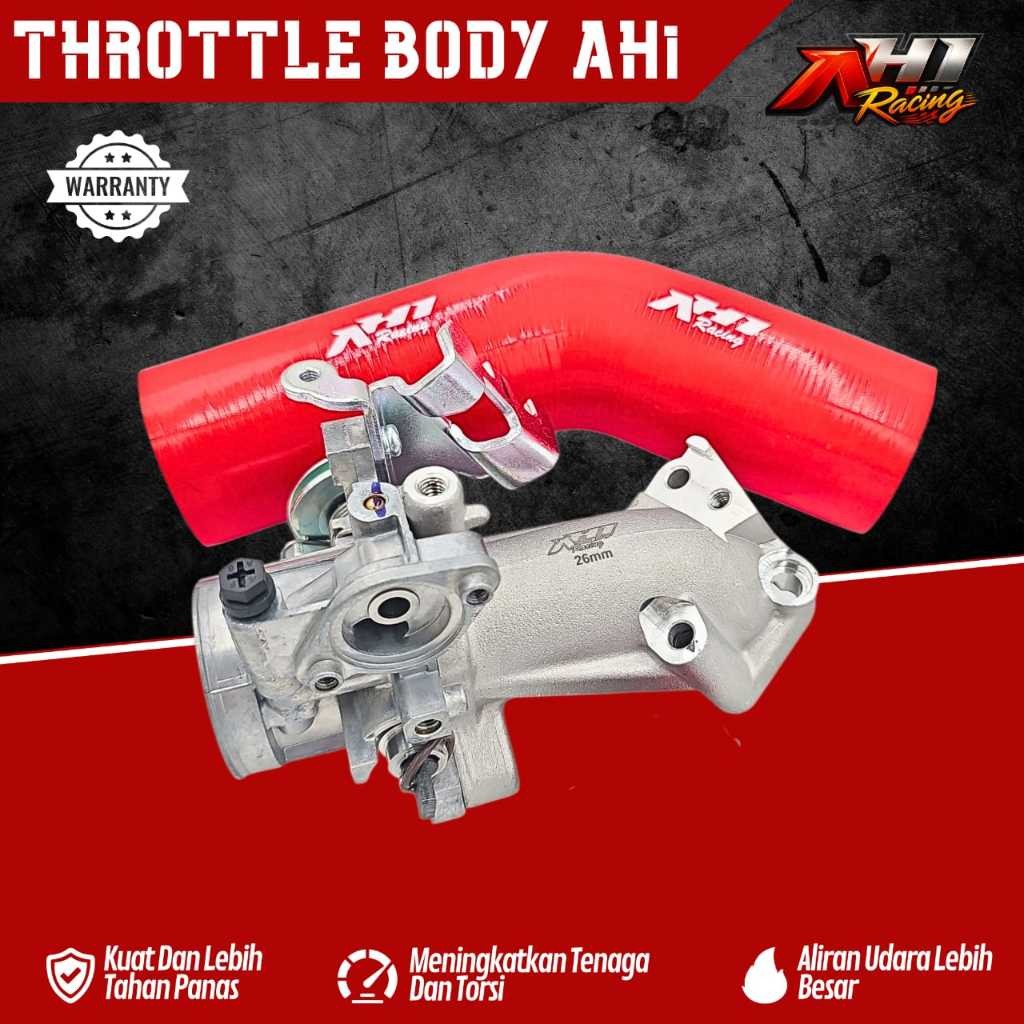 Jual Throttle body Tb AH1 Racing Genio Beat Deluxe Street New Scoopy 26 ...
