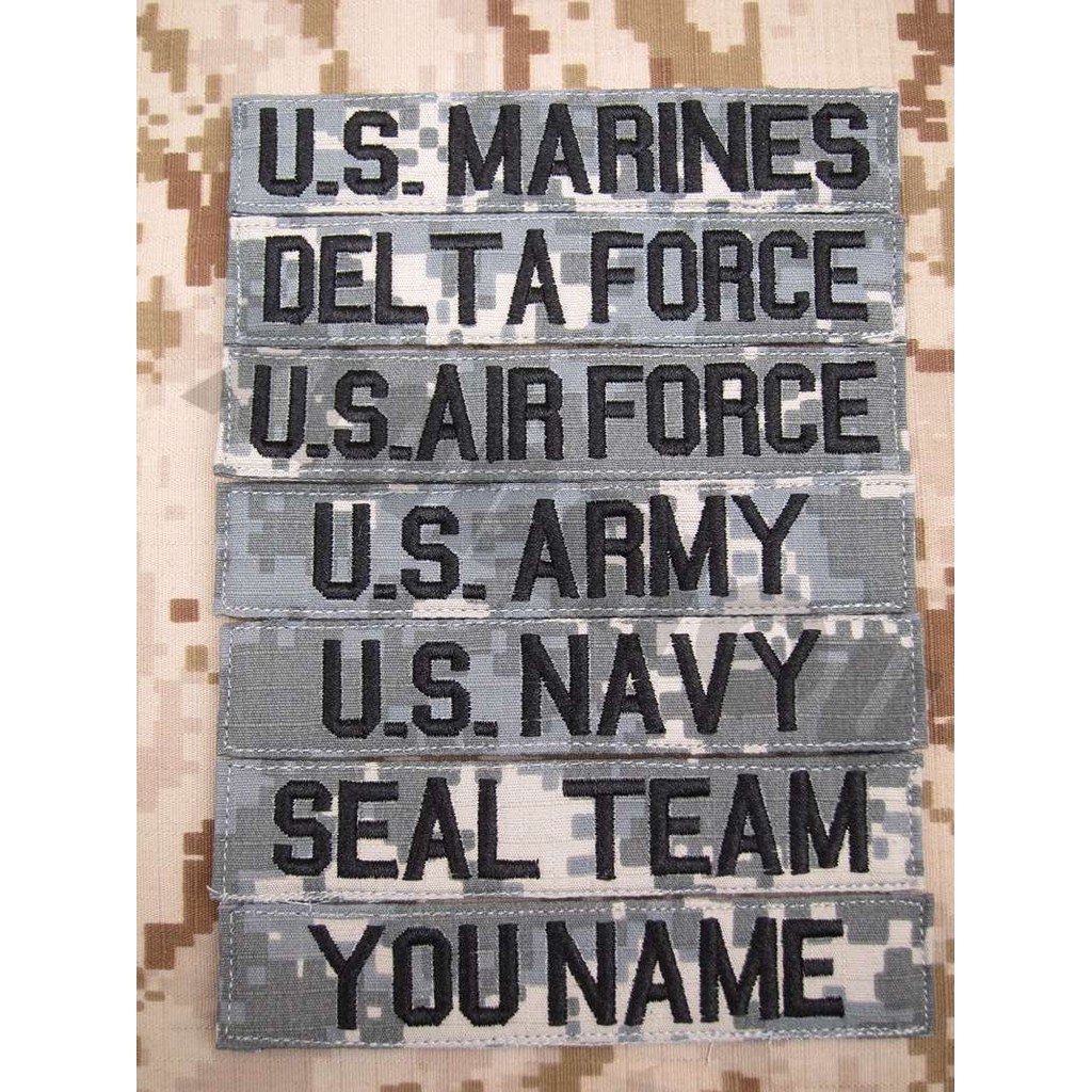 Jual Custom Name Tape ACU Background Embroidery Patch | Shopee Indonesia