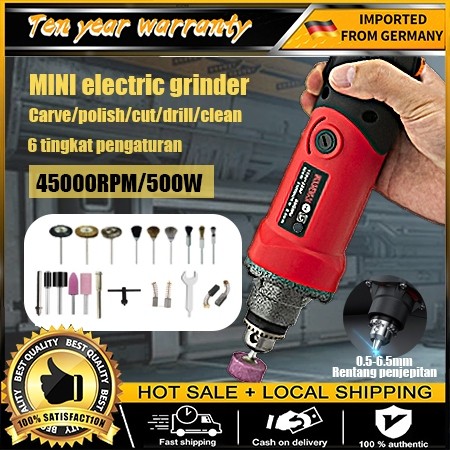 Jual Diskoom mini grinder listrik SET 6 Kecepatan 45000RPM Mesin Jade ...