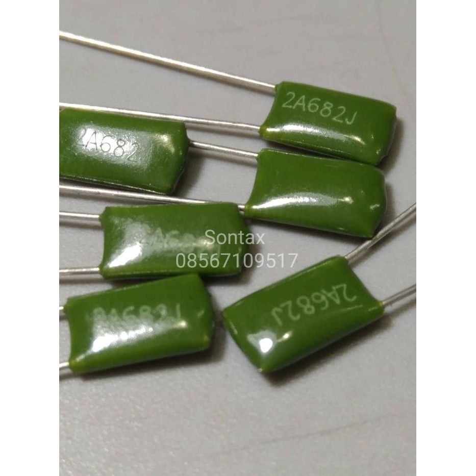 Jual (BACA DESKRIPSI!!) 6n8 682 polystyrene milar capacitor kapasitor ...