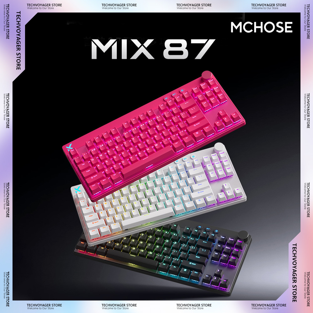 Jual MCHOSE MIX87 Magnetic Switch Mechanical Keyboards RGB 8000Hz 0 ...