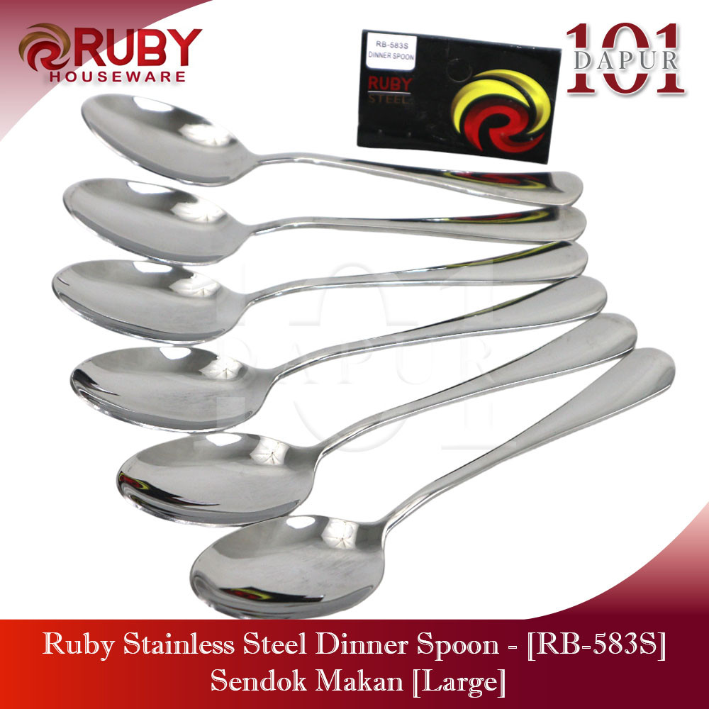 Jual Ruby RB-583S Stainless Steel Dinner Spoon / Sendok Makan Besar [1 ...