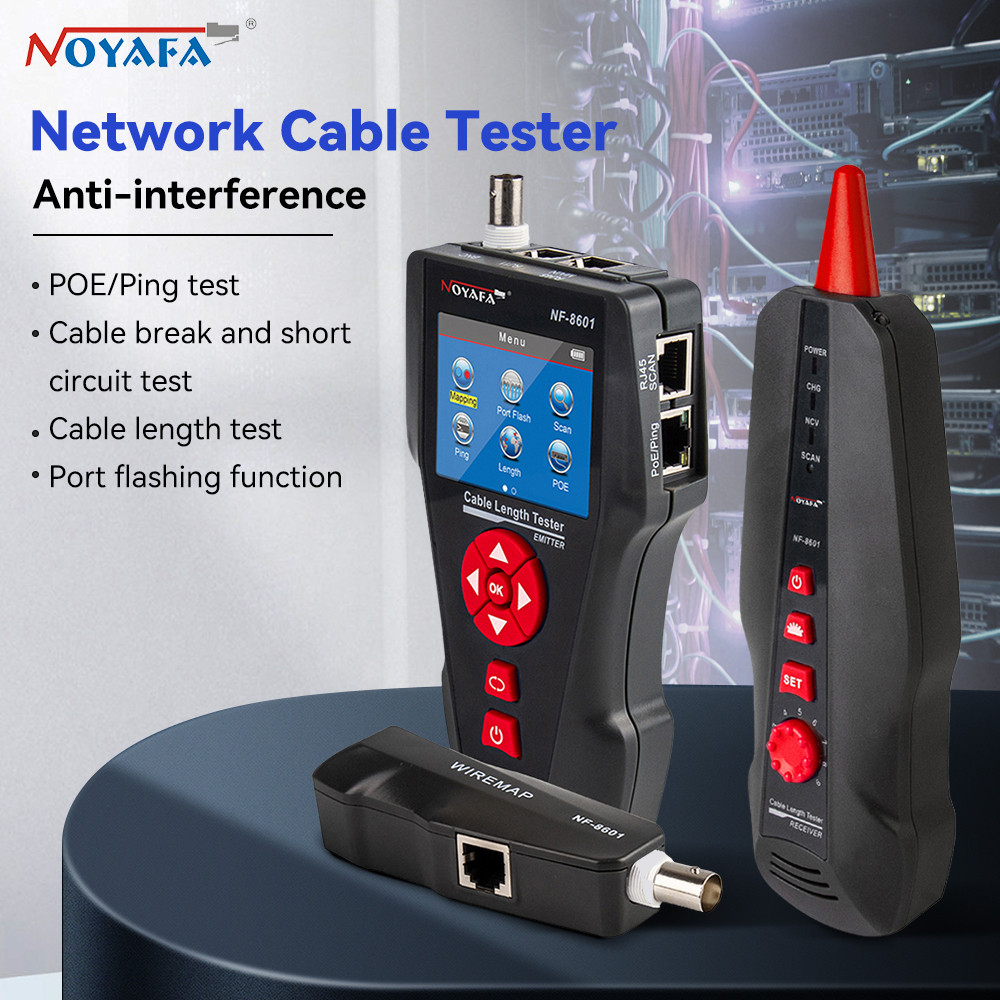 Jual Noyafa NF-8601 Network Cable Tester Ethernet Cable Tracker with ...