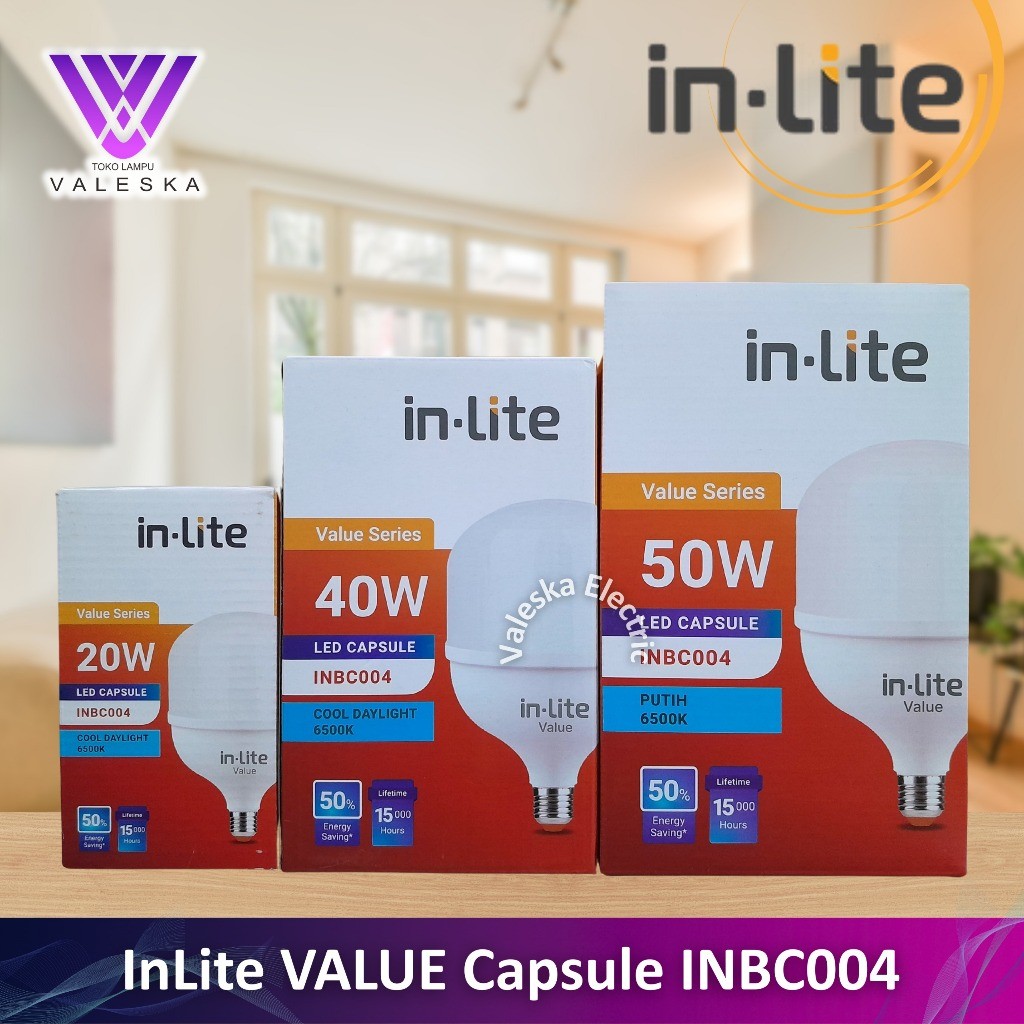 Jual InLite In Lite VALUE Lampu Capsul INBC004 20W 30W 40W 50W Hemat ...