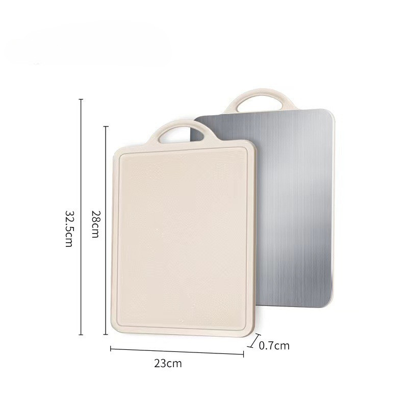 Jual Papan Memotong Stainless Steel 304 Dua Sisi Papan Masak ...