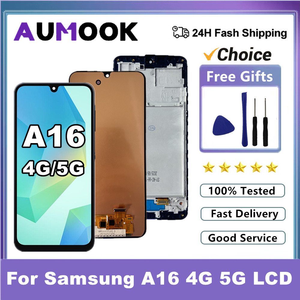 Jual AMOLED LCD Display For Samsung A16 4G 5G LCD Display Tou Screen ...