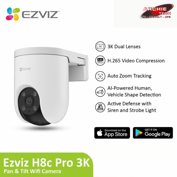 Jual EZVIZ CS-H8c Pro 3K 5MP H.265 Pan & Tilt Wi-Fi Camera | Shopee ...