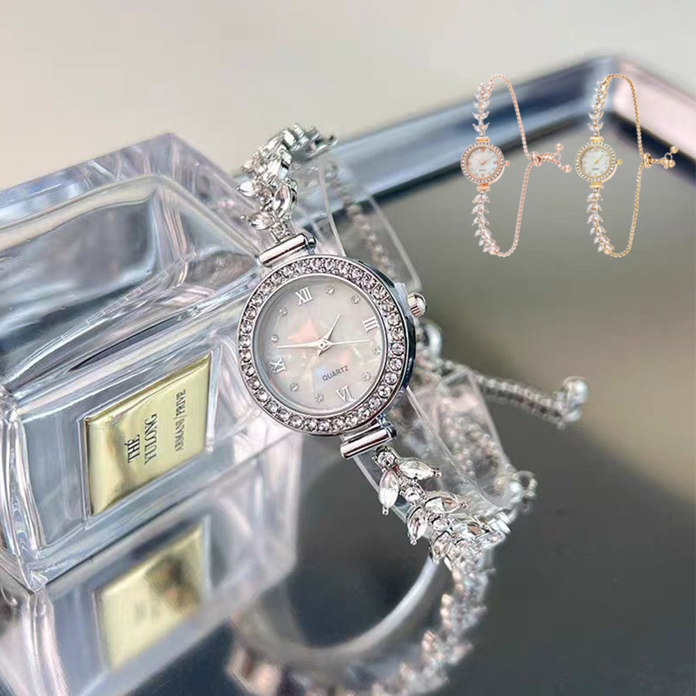 Jual Jam Tangan Cewek Gaya Korea Jam Tangan Analog Kuarsa Motif Bunga ...